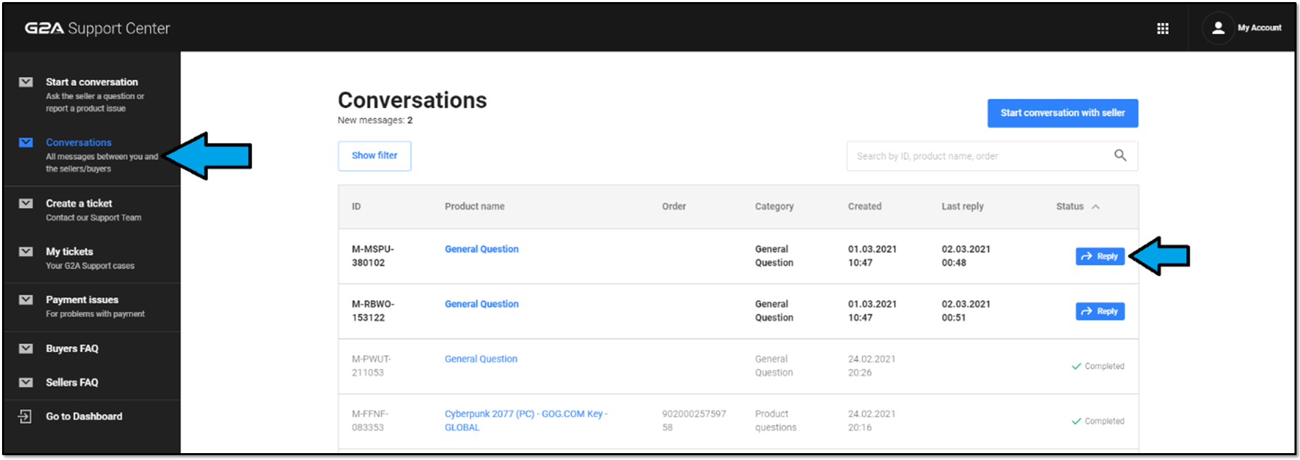 Support Hub - G2A.COM