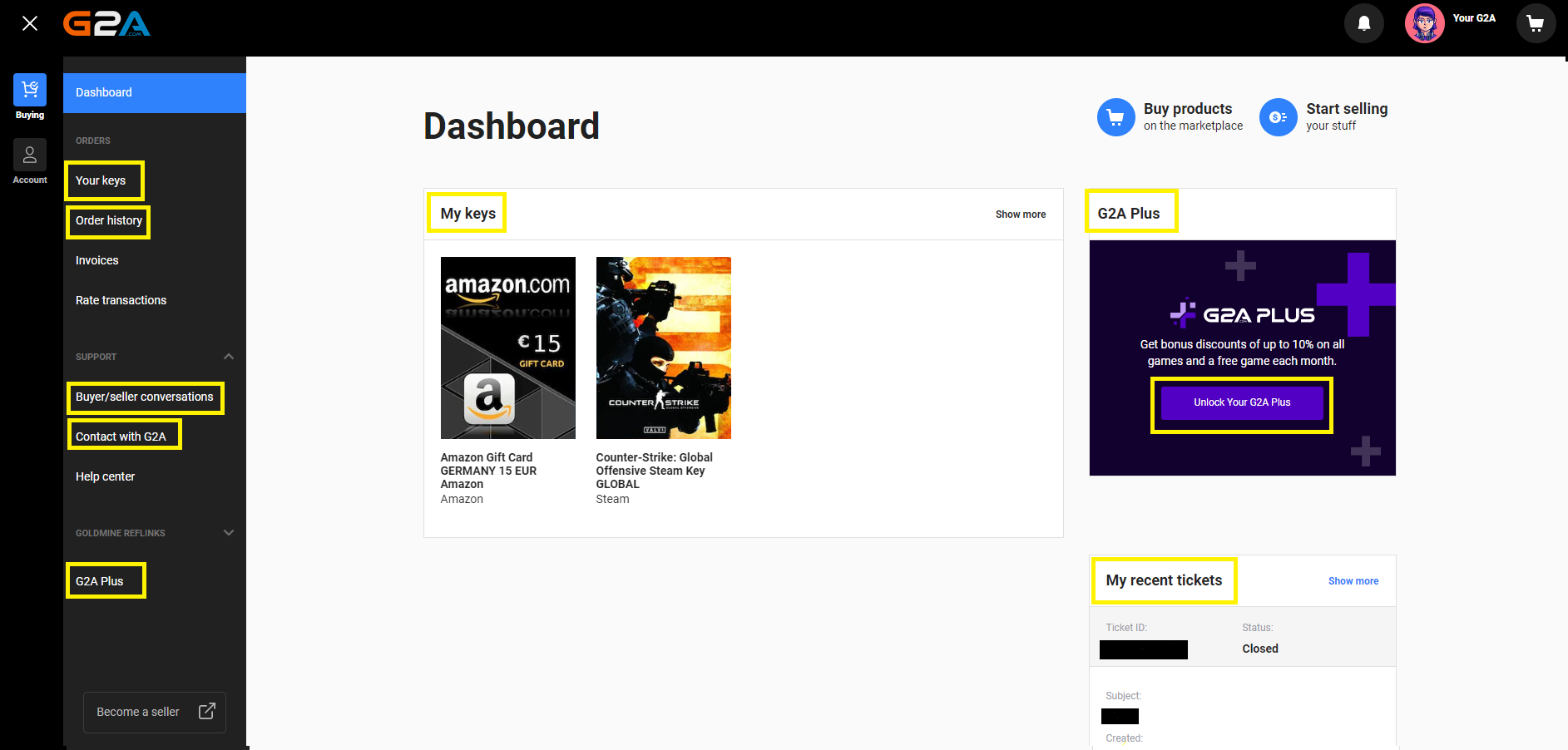 Support Hub - G2A.COM